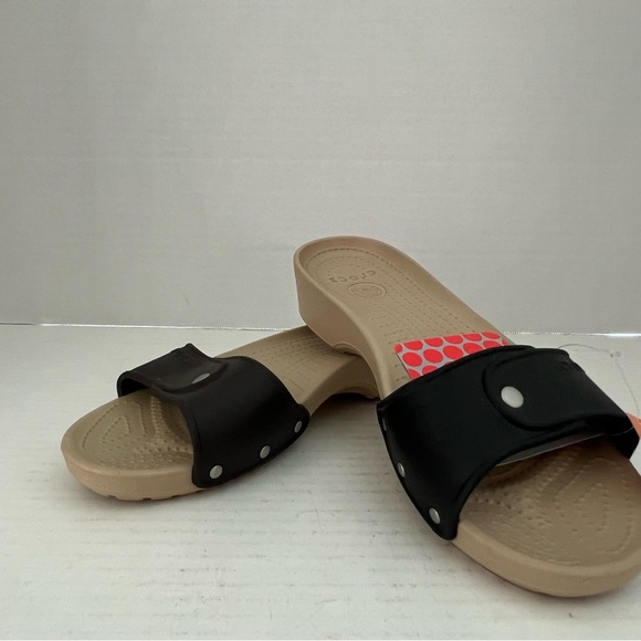 CROCS | Shoes | Nwt Crocs Sandals Cobbler Slide Slip On Open Round Toe ...